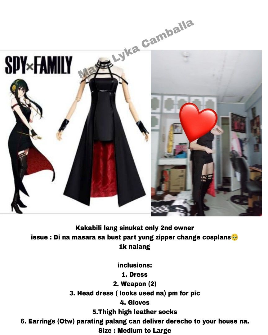 YOR FORGER COSTUME, Women's Fashion, Dresses & Sets, Dresses on Carousell