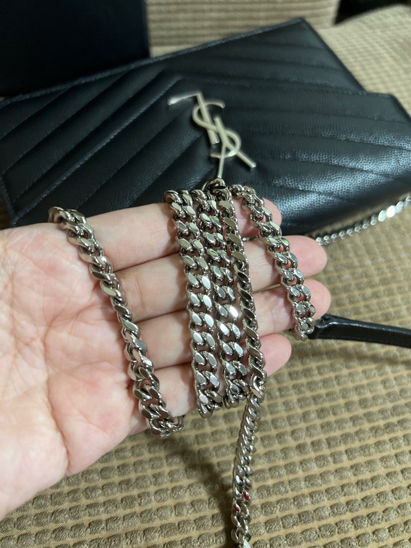 YSL Woc in Monogram Grain leather and silver hardware on Carousell