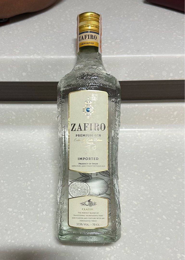 Zafiro Premium Gin, Food & Drinks, Alcoholic Beverages on Carousell