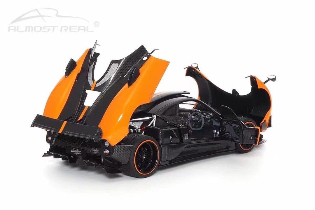 1/18 Almost Real Pagani Zonda Cinque - Orange (full opening diecast ...
