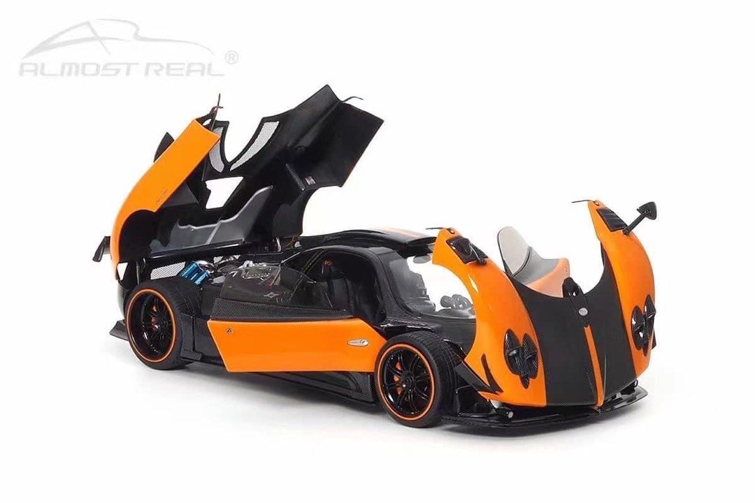 1/18 Almost Real Pagani Zonda Cinque - Orange (full opening diecast ...