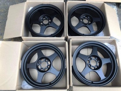 16” Rota Slipstream Flatblack 4Holes pcd 100 Bnew mags on Carousell