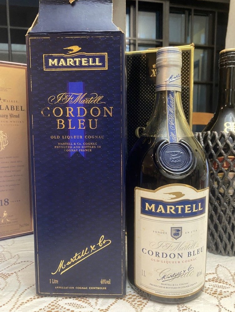 [1 Litre] AGED MARTELL CORDON BLEU, Food & Drinks, Alcoholic Beverages ...