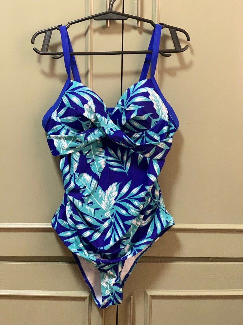 1 Piece Blue Swimsuit On Carousell
