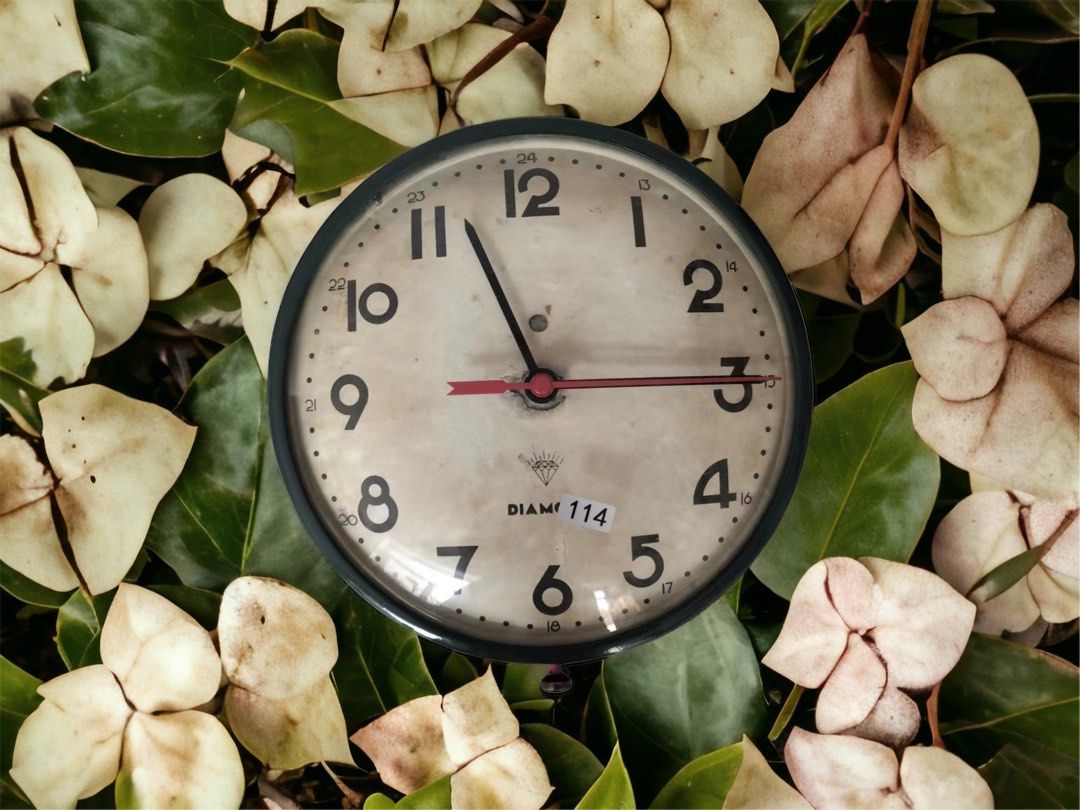 21 cm Paper Face Diamond Clock, Furniture & Home Living, Home Decor ...