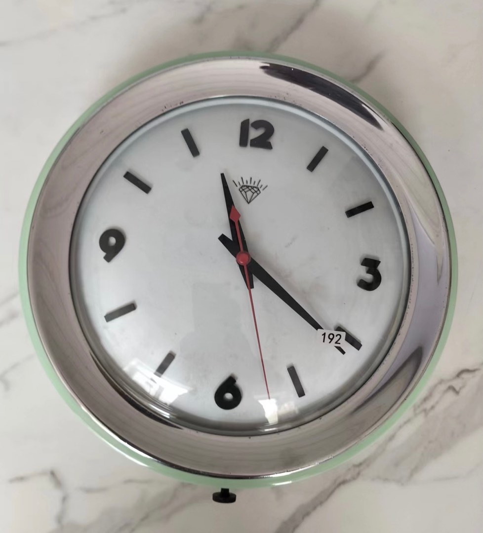 32 cm Shanghai Diamond Clock Aluminium Face, Furniture & Home Living ...