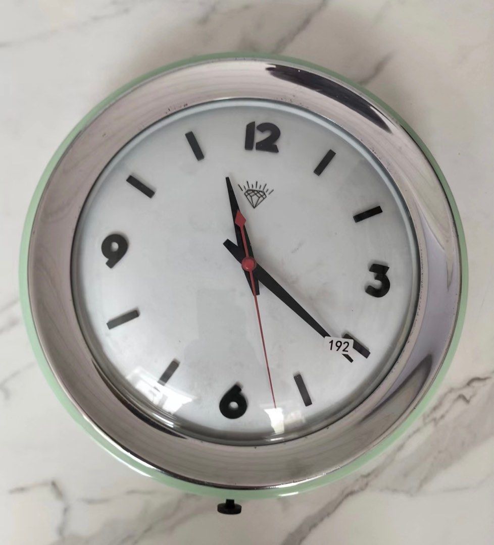 32 cm Shanghai Diamond Clock Aluminium Face, Furniture & Home Living ...