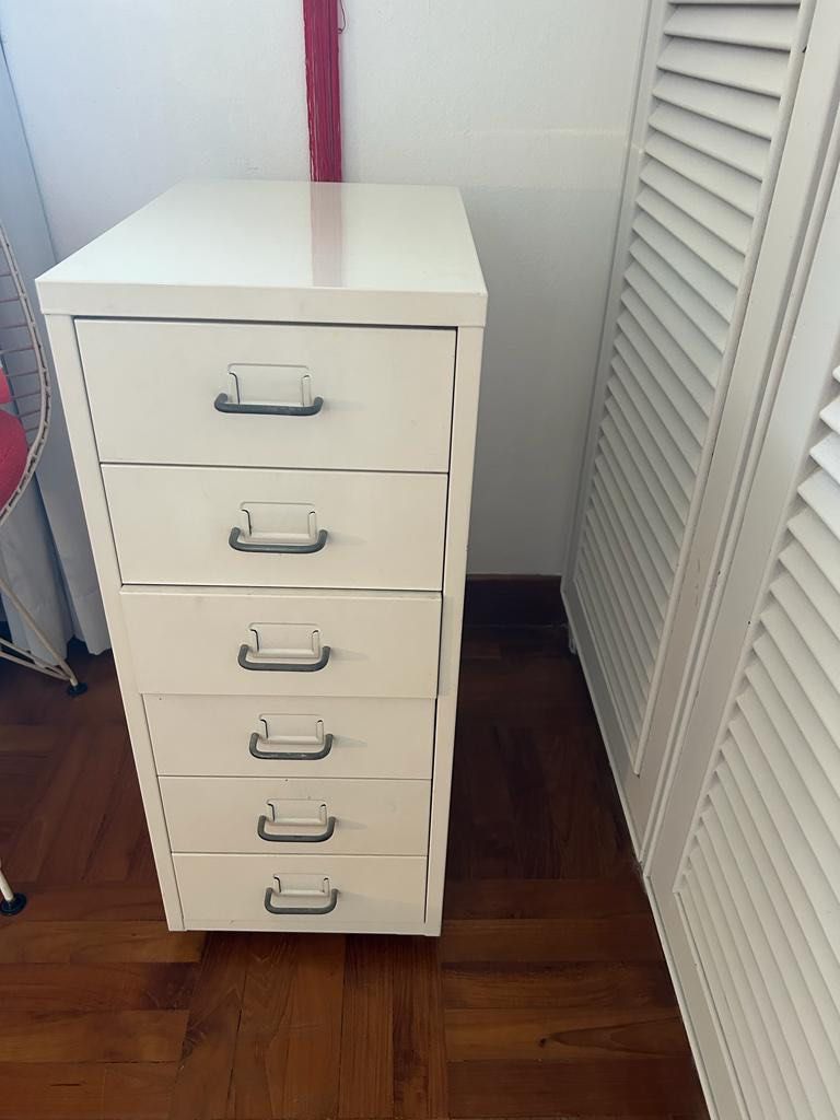 IKEA Helmer drawer units on castors, Furniture & Home Living, Furniture ...