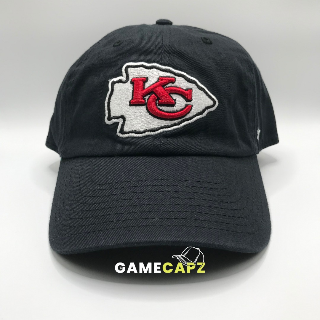 47 Brand Kansas City Chiefs Clean Up Cap (Black), Men's Fashion ...