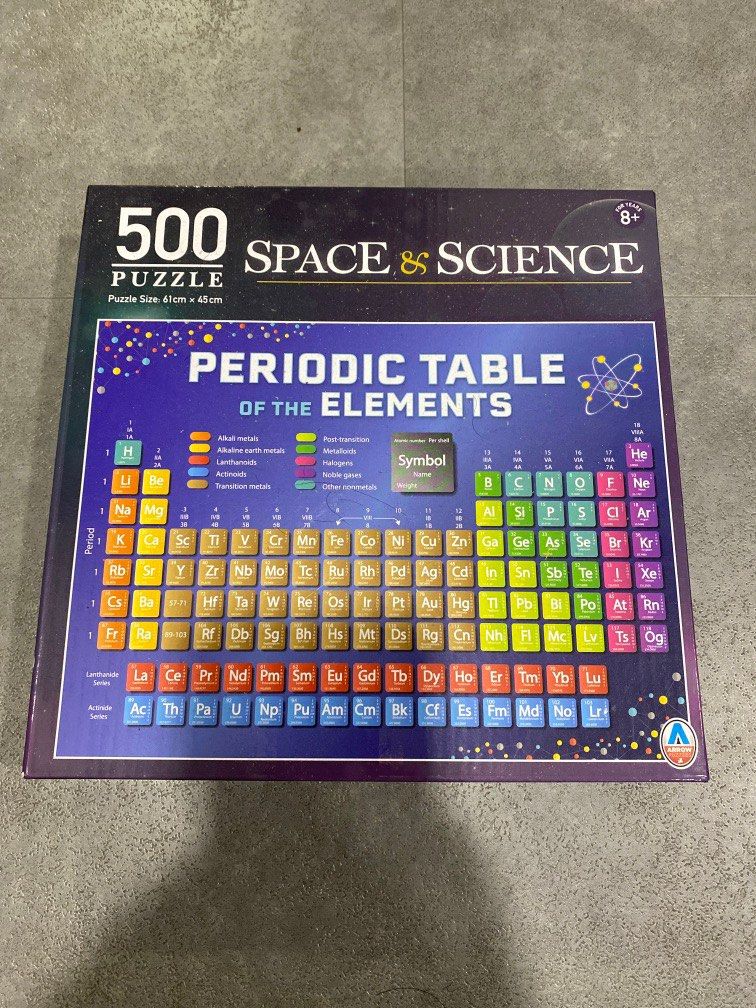500 pieces periodic table jigsaw puzzle, Hobbies & Toys, Toys & Games ...