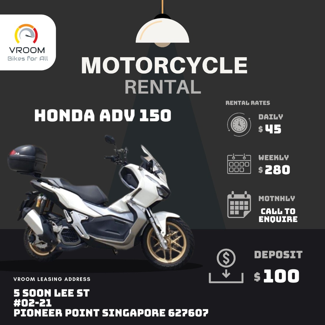 [ Motorcycle Rental ] Honda ADV 150 ( P Plate Approved ), Motorcycles ...