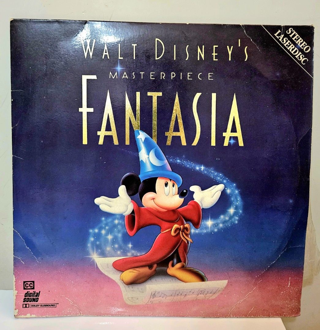【古董收藏】絕版華納迪士尼經典米奇老鼠電影鐳射影碟 Walt Disney's Masterpiece Movie Fantasia ...