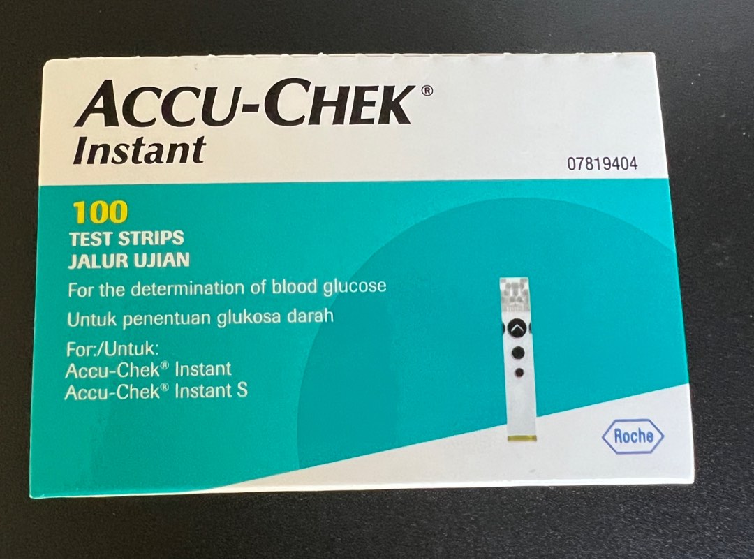 ACCU-CHEK instant test strips, Health & Nutrition, Medical Supplies ...