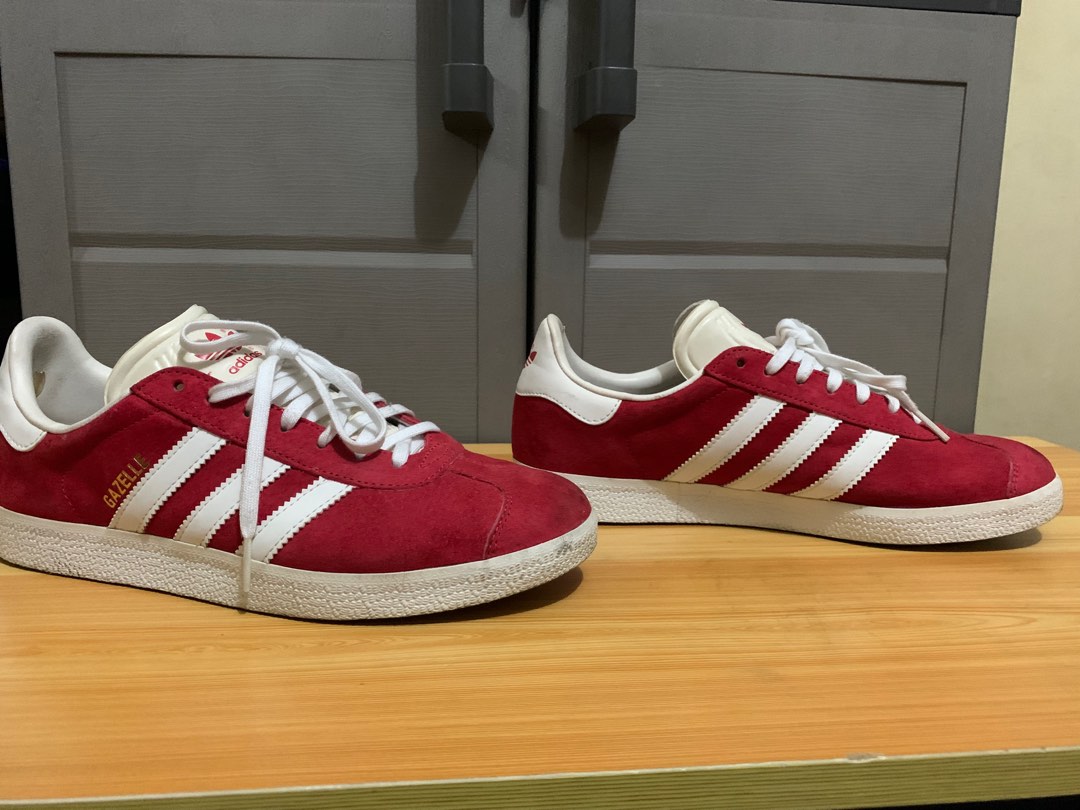 Adidas Gazelle (red) on Carousell