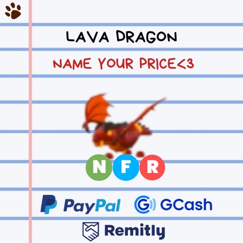 ADOPT ME | NFR LAVA DRAGON on Carousell