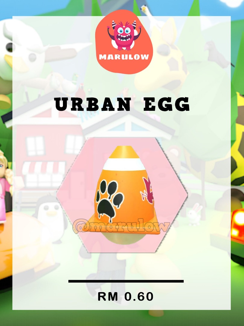 Adopt Me - Urban Egg ( Roblox ), Video Gaming, Gaming Accessories, In ...