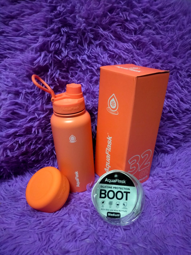 Aqua Flask Plumpy peach 32oz, Furniture & Home Living, Kitchenware & Tableware, Water Bottles ...