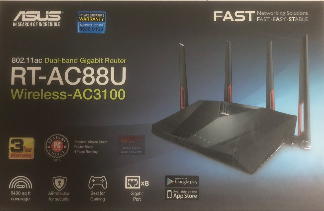 Asus RT-AC88U, Computers & Tech, Parts & Accessories, Networking on ...