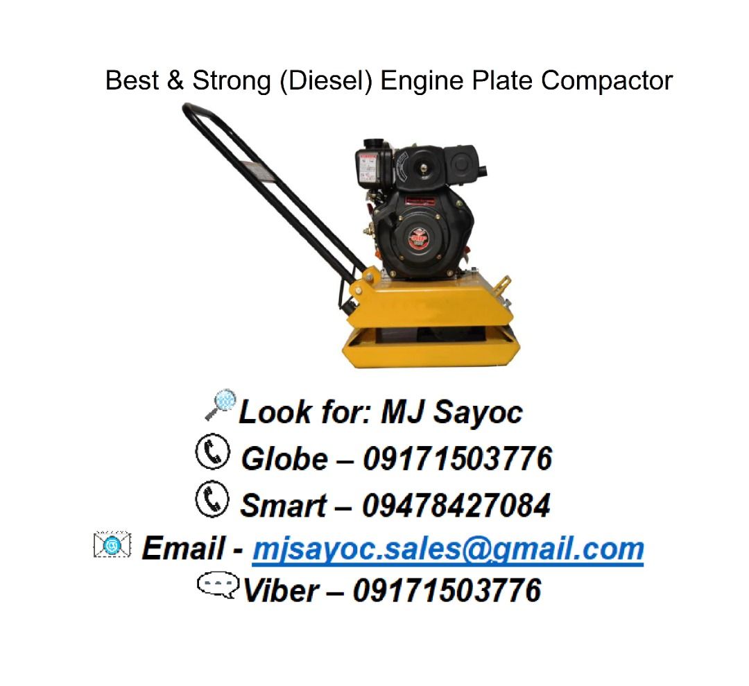 Best & Strong (Diesel) Engine Plate Compactor, Commercial & Industrial ...