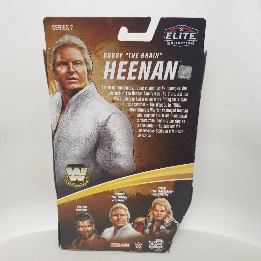 BOBBY THE BRAIN HEENAN WWE Legends Series 7, Hobbies & Toys, Toys ...