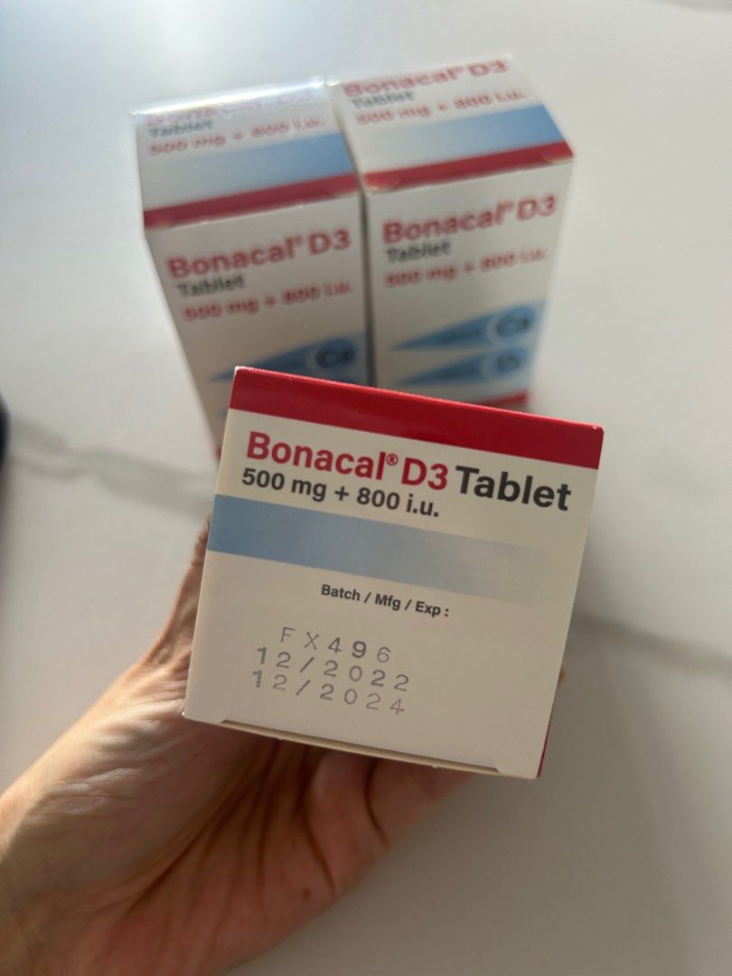 Bonacal D3 Tablets, Health & Nutrition, Health Supplements, Vitamins ...