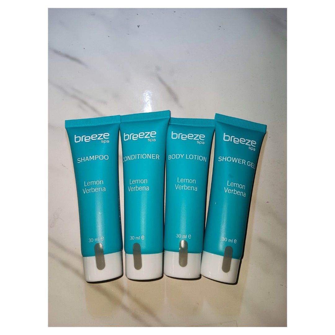 Breeze spa body lotion, shampoo, conditioner, shower gel 30ML each ...