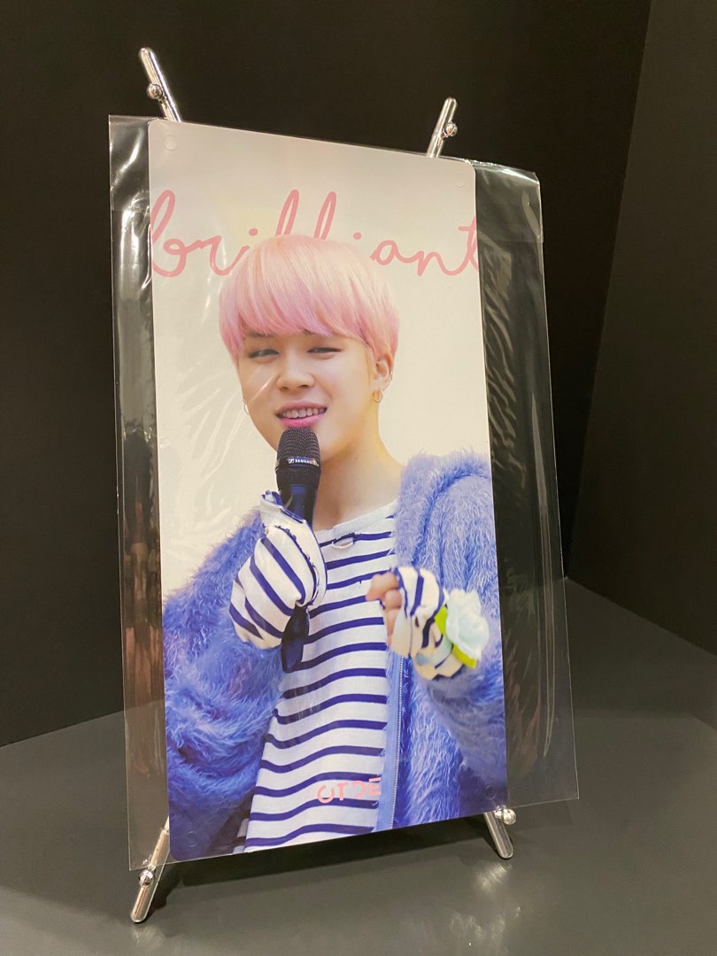 BTS Jimin Fansite Mini Poster Standee, Hobbies & Toys, Collectibles ...