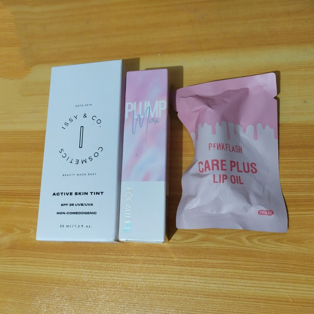 [BUNDLE] Issy & Co Skin Tint in Sand/ Focallure Plumpmax Lip Gloss ...