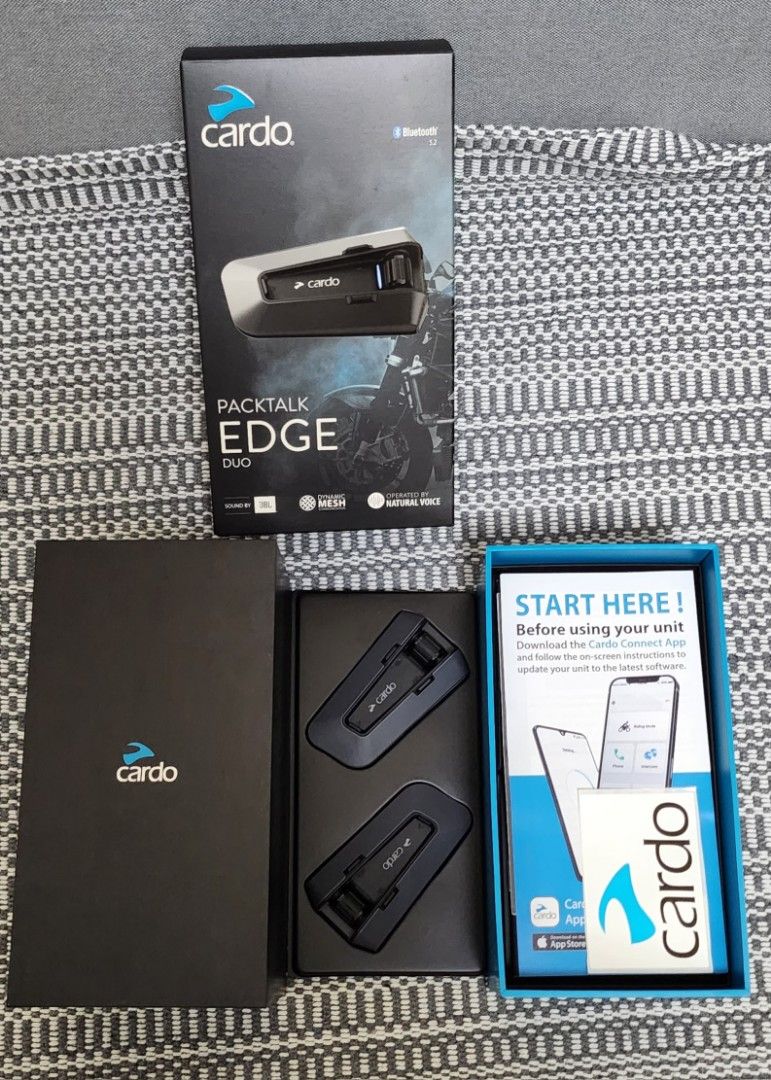 Cardo Packtalk Edge, Motorcycles, Motorcycle Accessories on Carousell