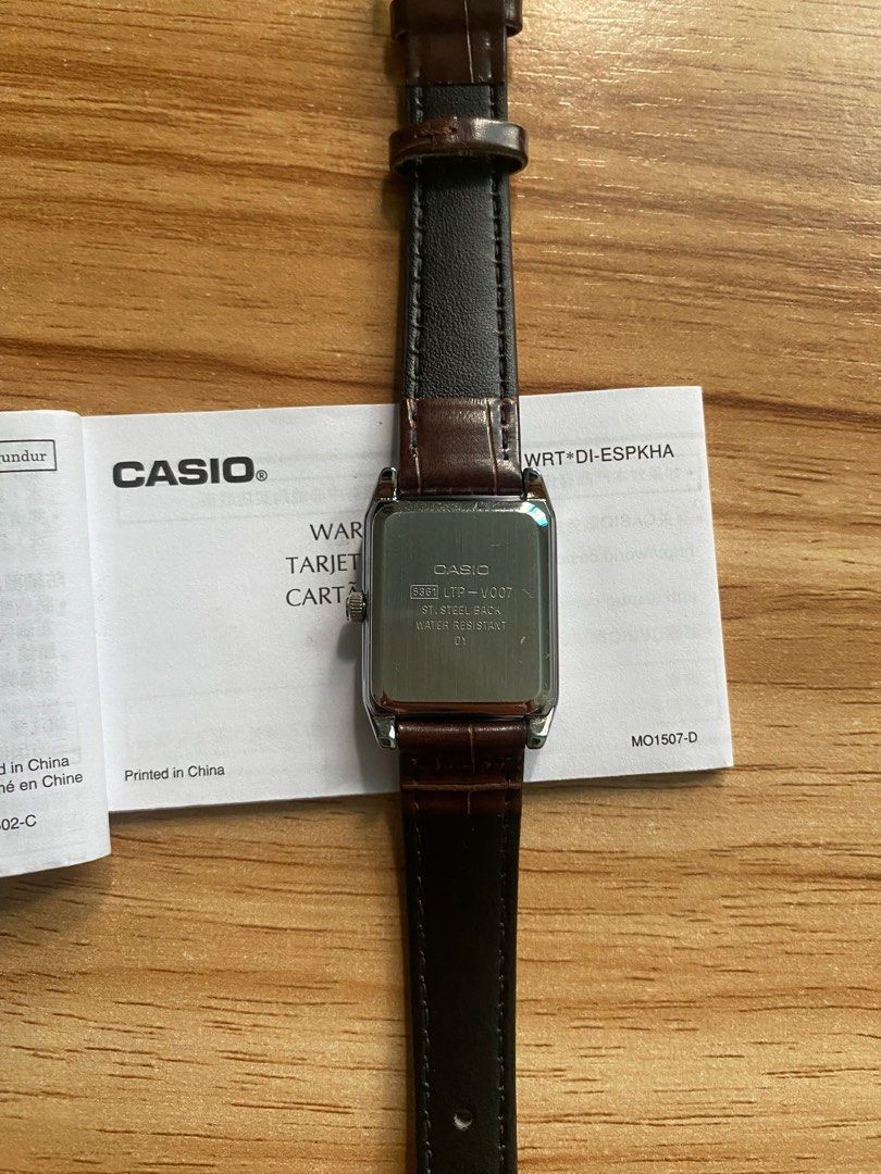 Casio Tank LTP-V007L-7B2, Women's Fashion, Watches & Accessories ...