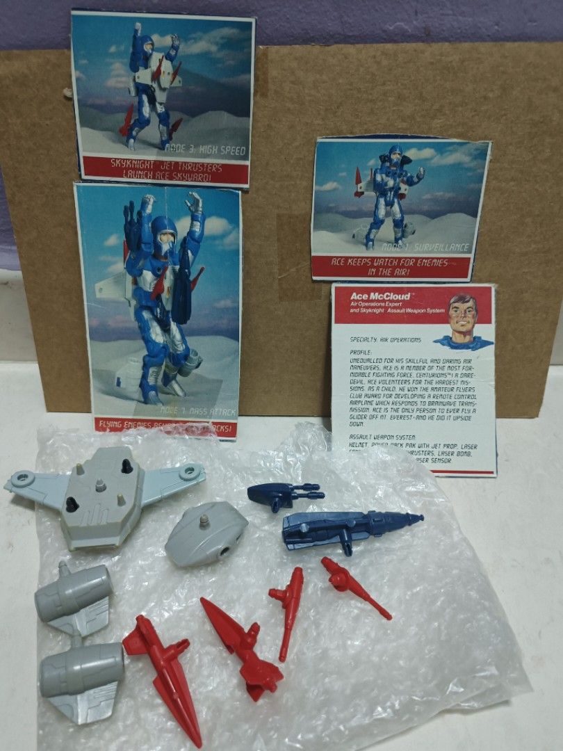 Centurions COMPLETE Sky Knight with Ace McCloud toy set from Kenner ...