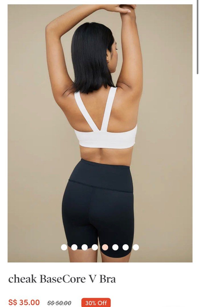 CHEAK BASECORE V BRA, Women's Fashion, Activewear on Carousell