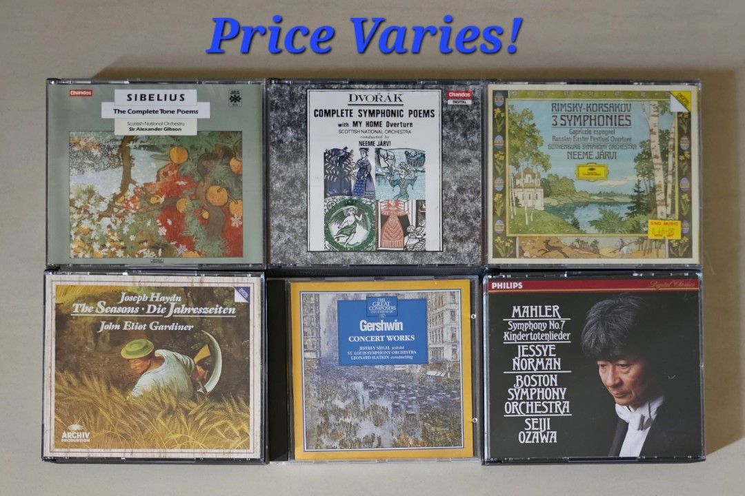 Classical,SIBELIUS,The Complete Tone Poems,Alexander Gibson,Scottish National Orchestra,Dvorak ...