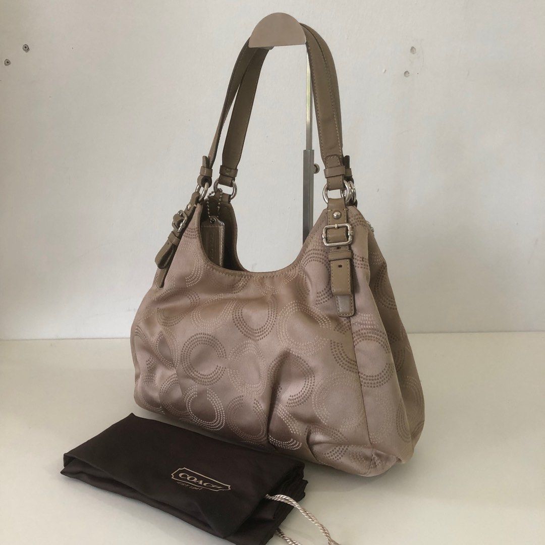 Coach Madison Maggie Op Art Dotted Shoulder Bag, Luxury, Bags & Wallets ...