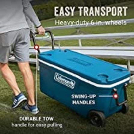 Coleman ice cooler wheeler box (16/28/ 40/ 50/ 60/ 62 Quart) ML0838 ...