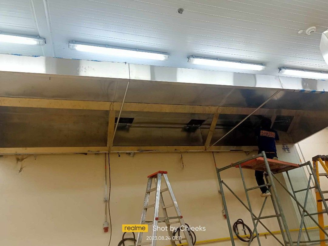 Commercial Kitchen Hood Fabrication and Installation Complete Ss304 ...