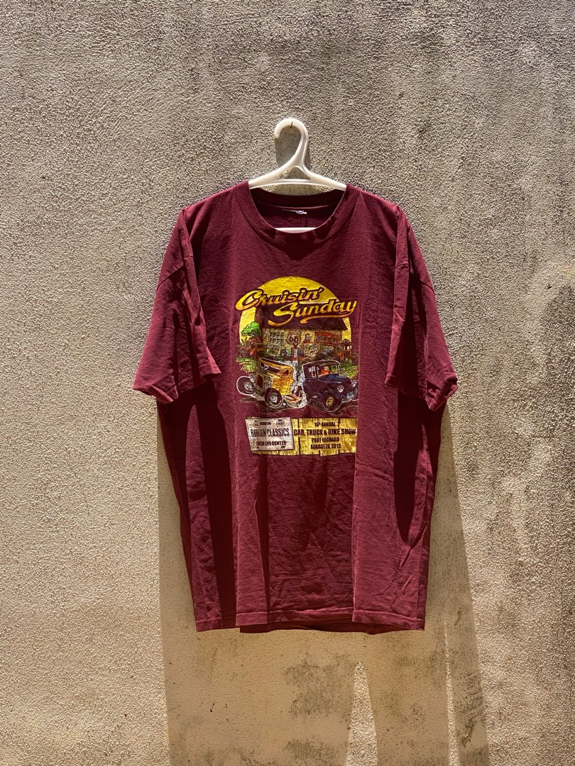Cruisin' Sunday Tee, Men's Fashion, Tops & Sets, Tshirts & Polo Shirts ...