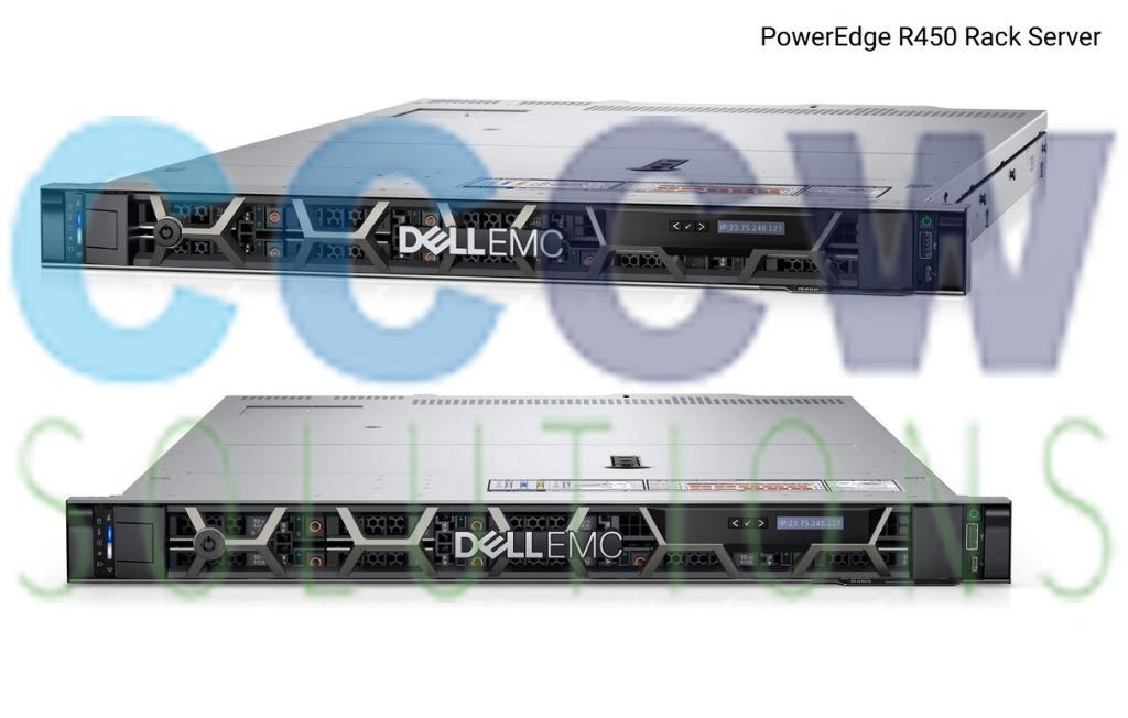 Dell PowerEdge R450 Rack Intel Xeon Silver 4310 2.1G, 12C/24T, 10.4GT/s ...