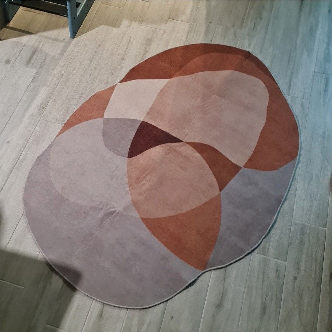 Designer Made Odd shape Round Carpet, Furniture & Home Living, Home ...