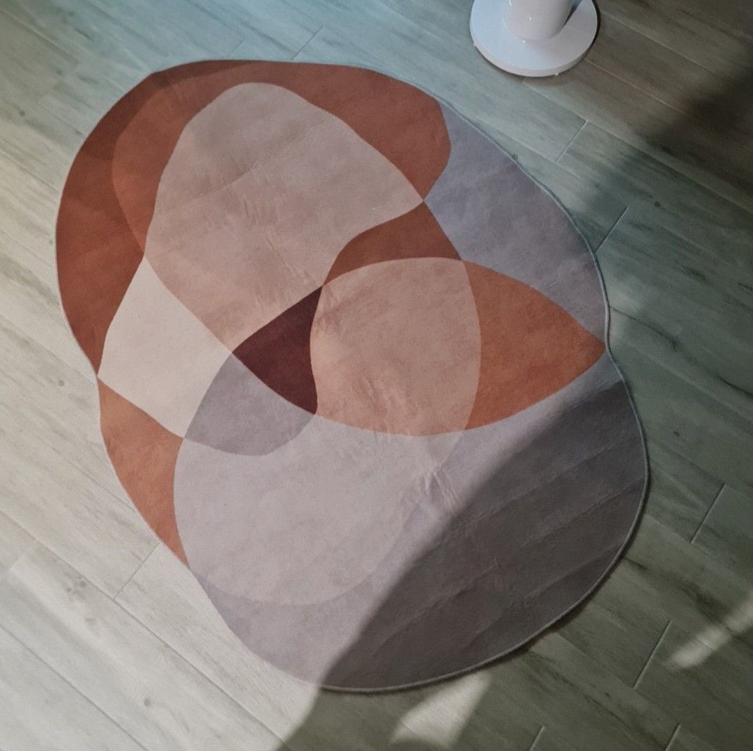 Designer Made Odd shape Round Carpet, Furniture & Home Living, Home ...
