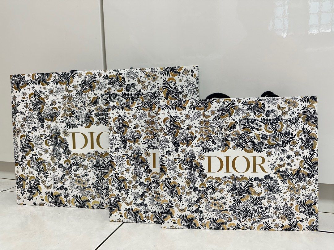 Dior paper bags & boxes, Luxury, Accessories on Carousell