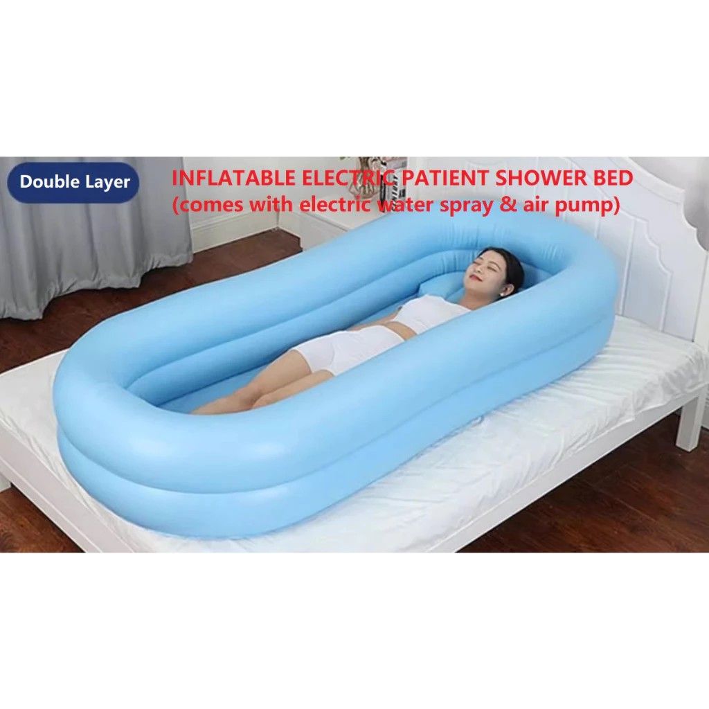 Double Layer Inflatable Electric Patient Shower Bed with Electric Water ...