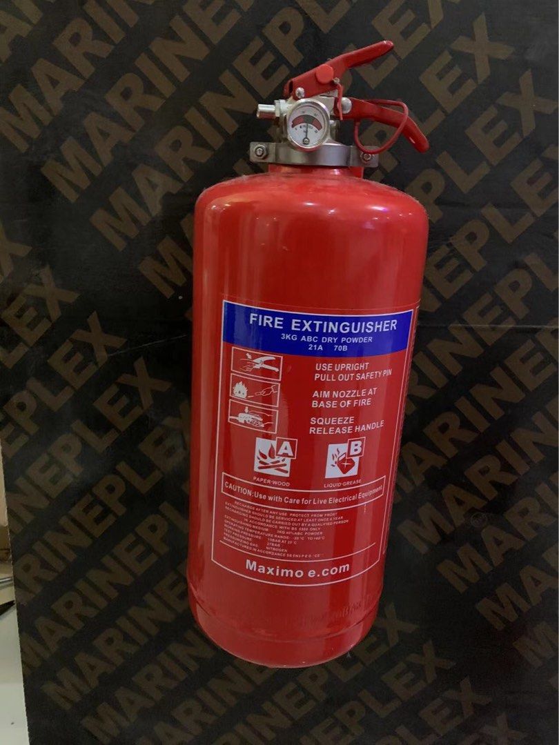 Dry Powder AB Fire Extinguisher (EN3 APPROVED), Furniture & Home Living ...