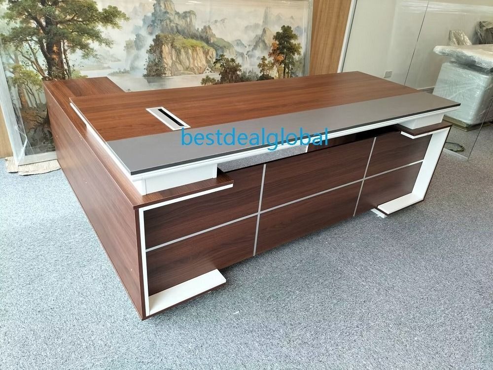 DT 018 Director Table w Swappable Cabinet/Executive Table, Furniture ...