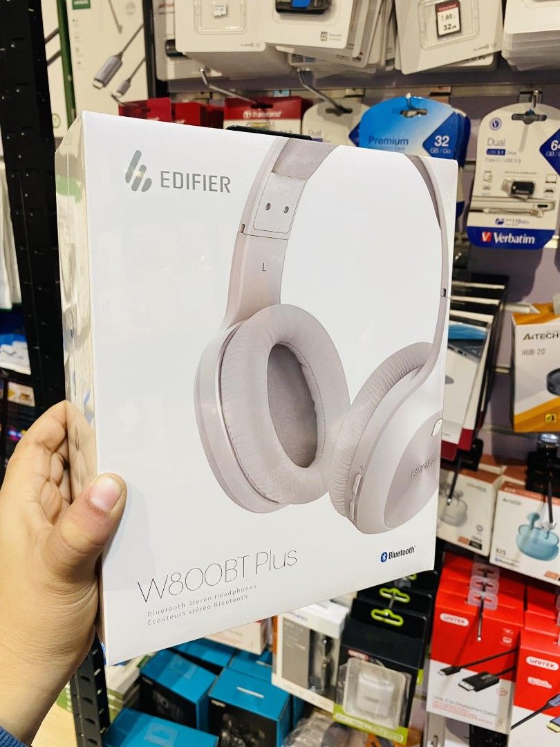 Edifier W800BT Plus Wireless Bluetooth Stereo Headphones White on Carousell