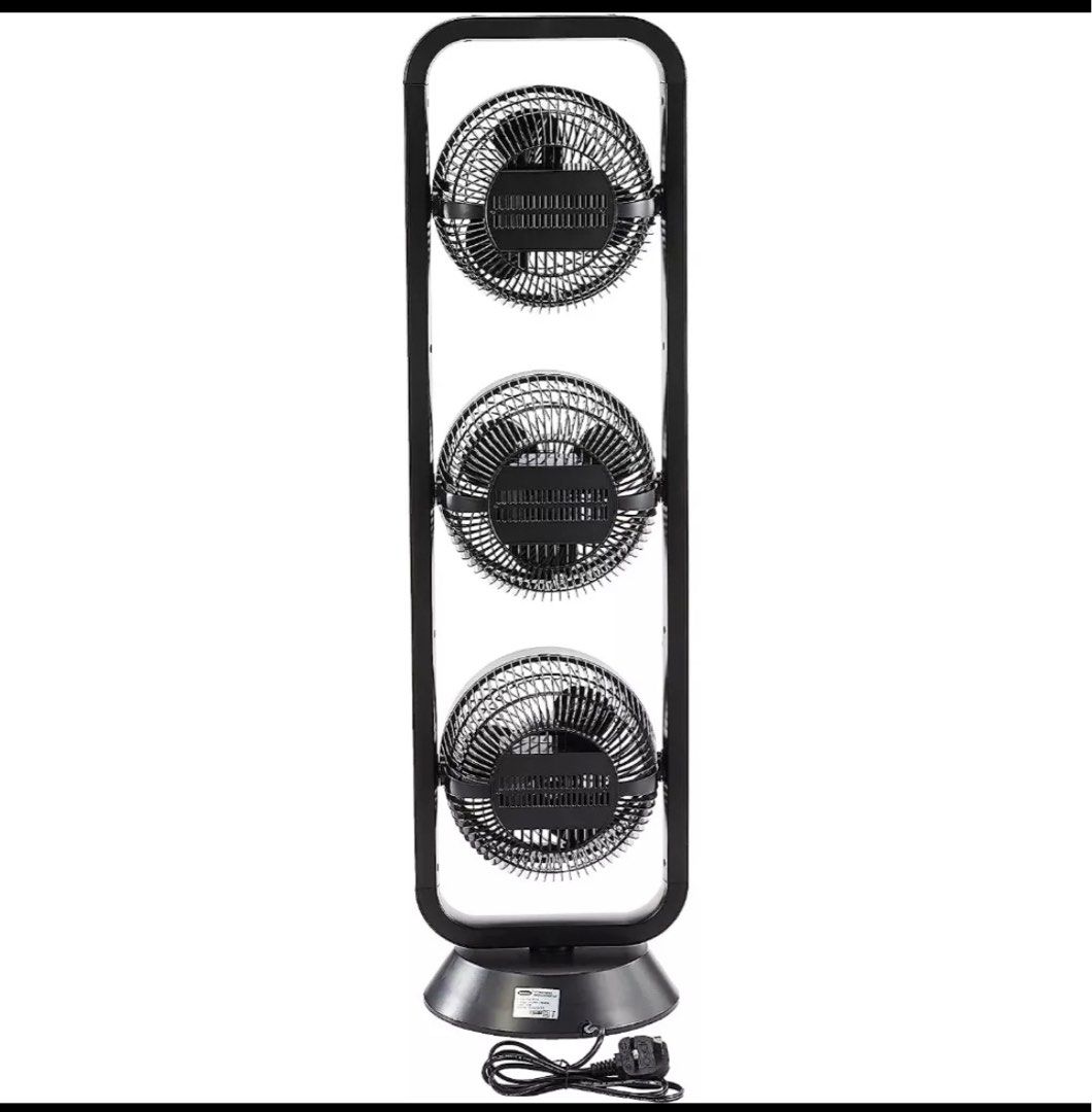 EUROPACE 9” TRIO TURBO OSCILLATING FAN Model: EQQ7931S, Furniture ...