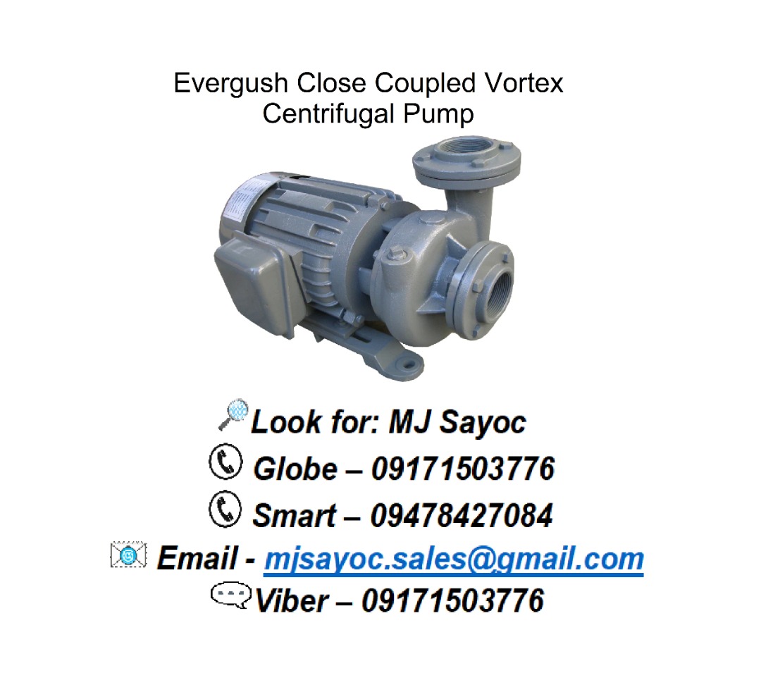 Evergush Close Coupled Vortex Centrifugal Pump, Commercial & Industrial ...