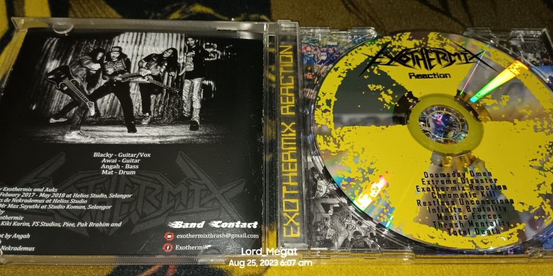 EXOTHERMIX - REACTION (CD & PATCH), Hobbies & Toys, Music & Media, CDs ...