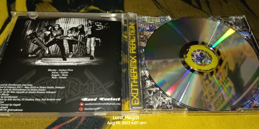 EXOTHERMIX - REACTION (CD & PATCH), Hobbies & Toys, Music & Media, CDs ...
