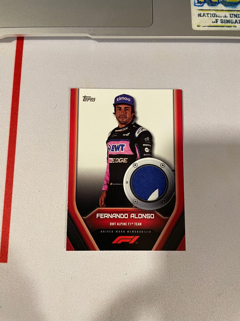 F1 Fernando Alonso Relic Card Topps 2022, Hobbies & Toys, Toys & Games ...